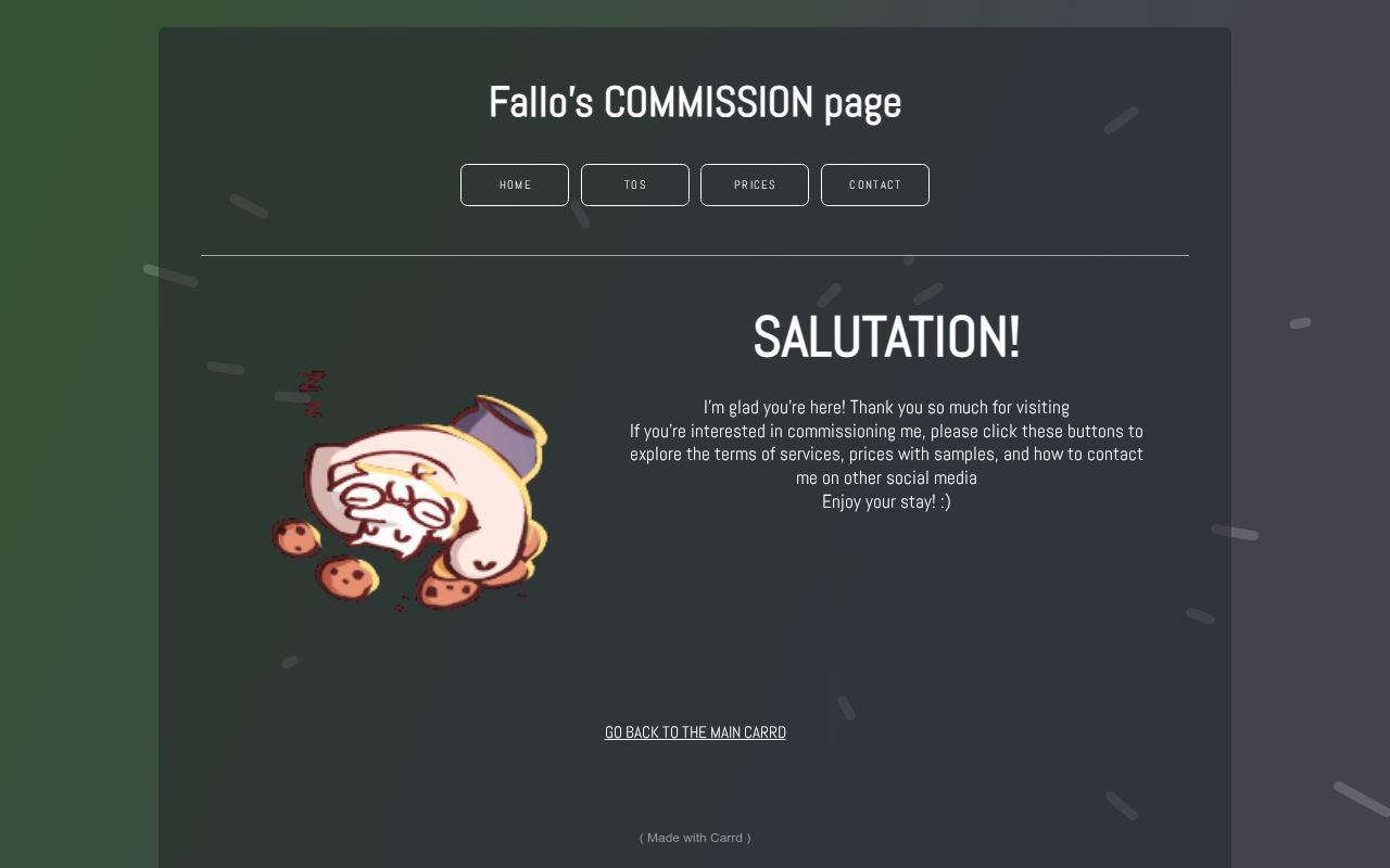 Fallo’s commission page